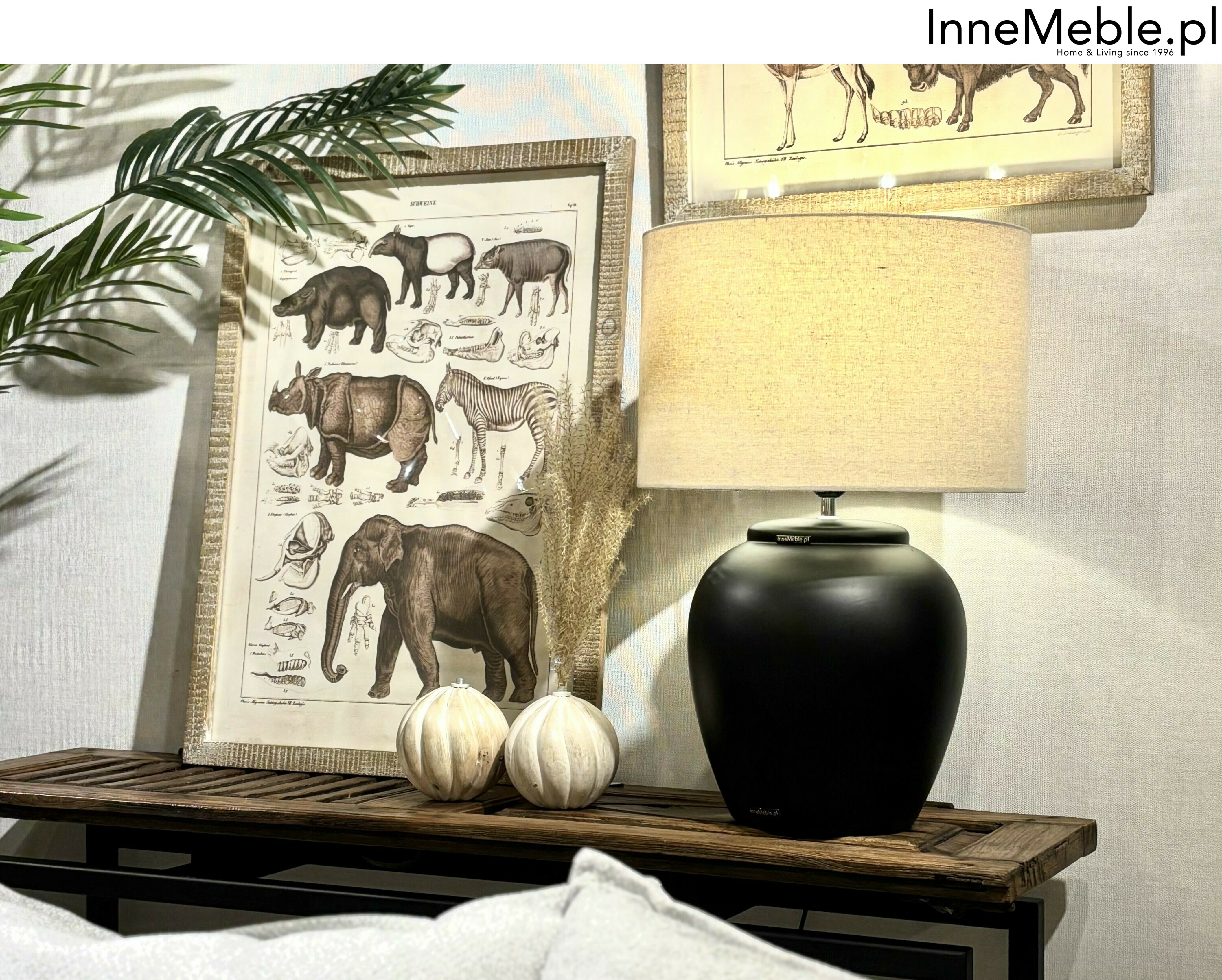 Lampa stołowa czarna z białym abażurem, czarne lampy do salonu katowice ...